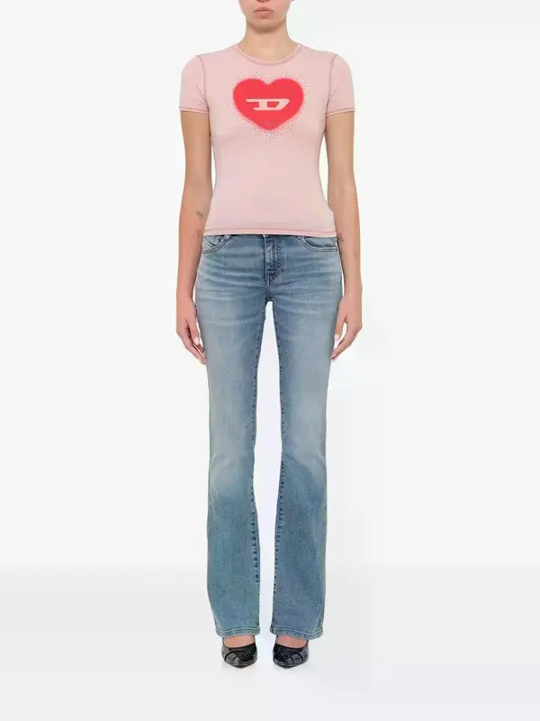 DIESEL® Logo Heart T-shirt - Pink