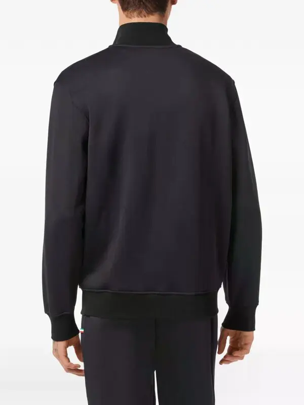 BILLIONAIRE Logo-patch Zip-up Sweatshirt - Black