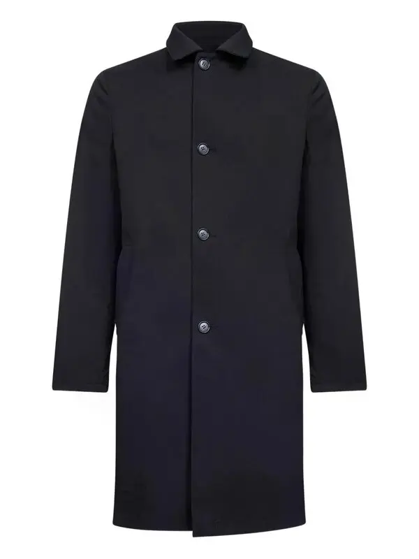 D4.0 Single-breasted Reversible Coat - Black