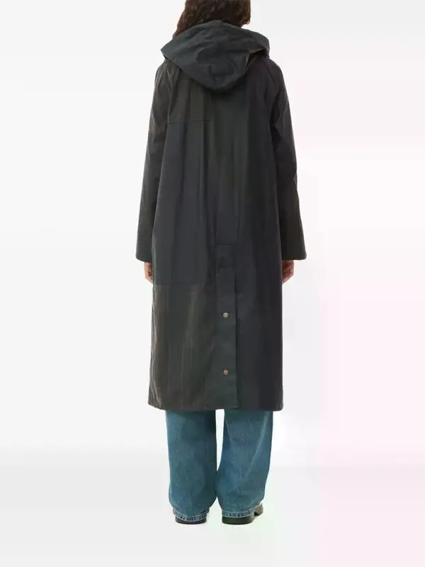 GANNI X Barbour Panelled Hooded Coat
