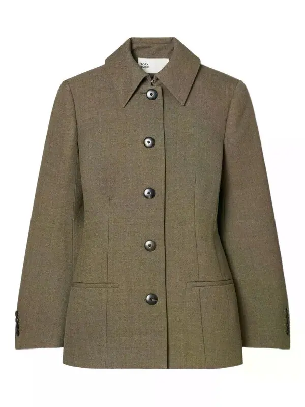 Tory Burch Wool Button Jacket