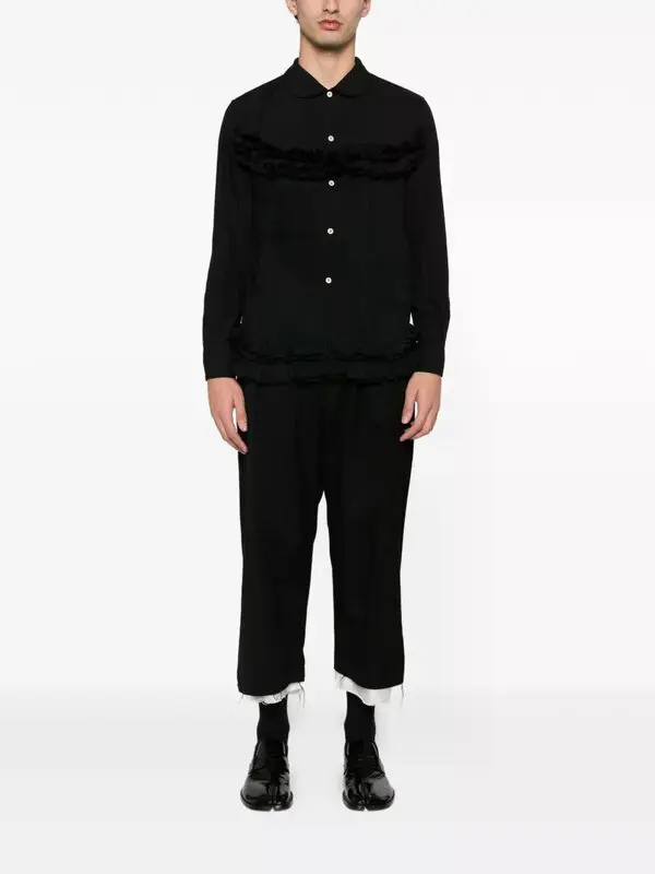 BLACK COMME DES GARÇONS Ruffled Buttoned Shirt