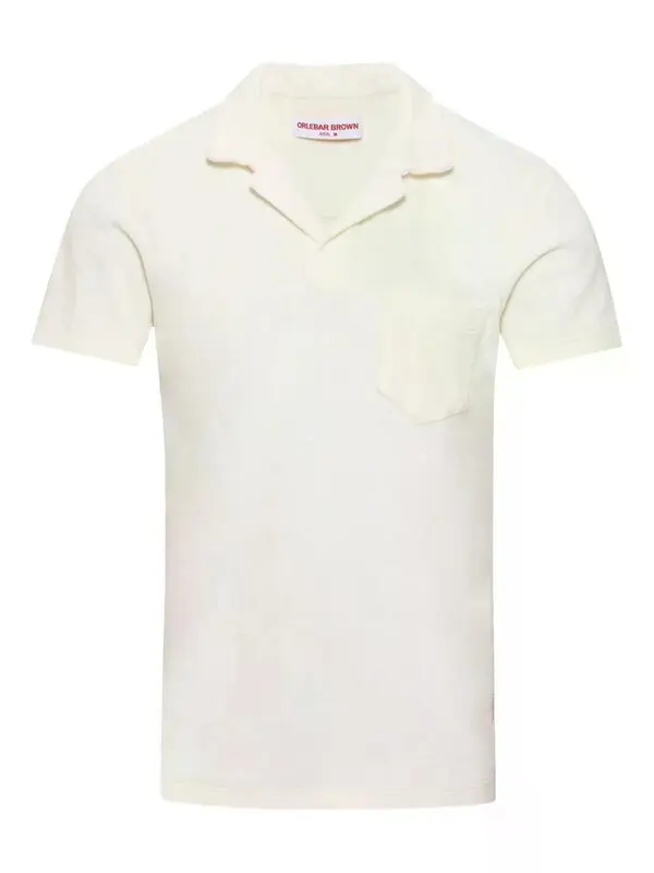 Orlebar Brown Terry Chest-pocket Top - White