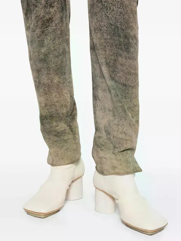 ROMEO GIGLI 1990s Suede Trousers - Neutrals