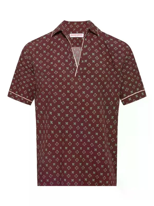 Orlebar Brown Ridley Printed Short-sleeve Top - Red