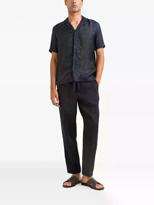 Orlebar Brown Maitan Geometric-print Shirt