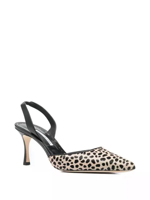 Manolo Blahnik 70mm Carolyne Leopard-pattern Pumps