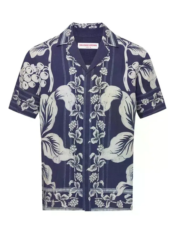 Orlebar Brown Maitan Linen Shirt - Blue