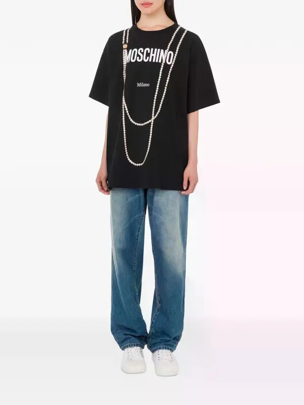 Moschino Printed Organic Cotton T-shirt