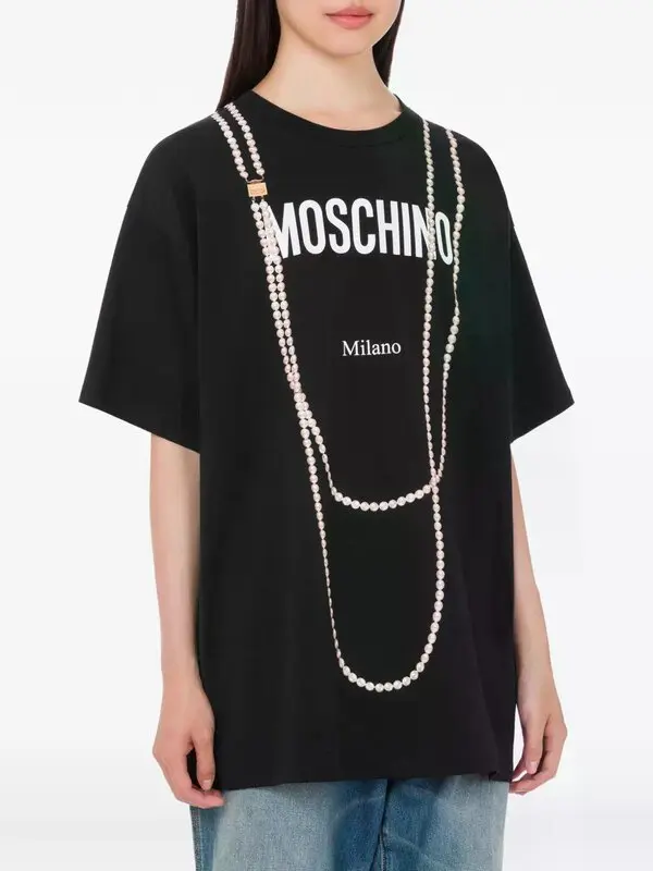 Moschino Printed Organic Cotton T-shirt