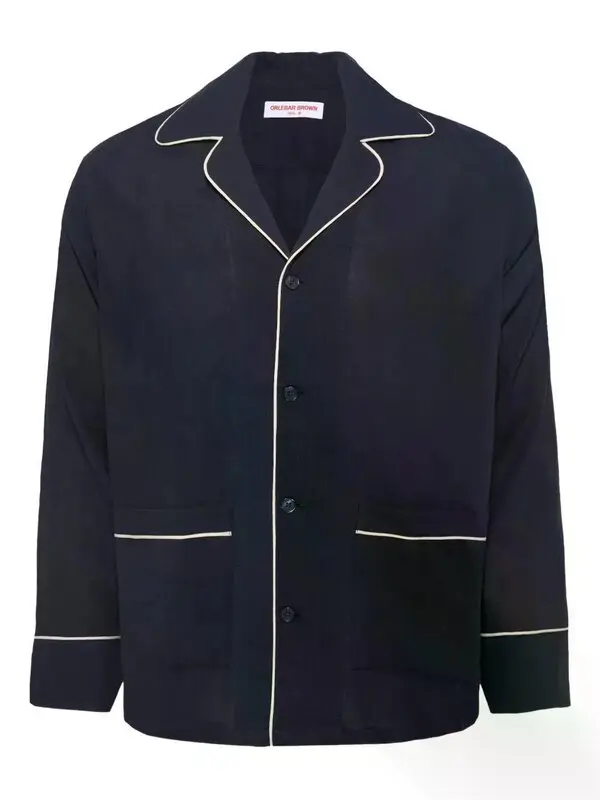 Orlebar Brown Murray Piped-trim Overshirt