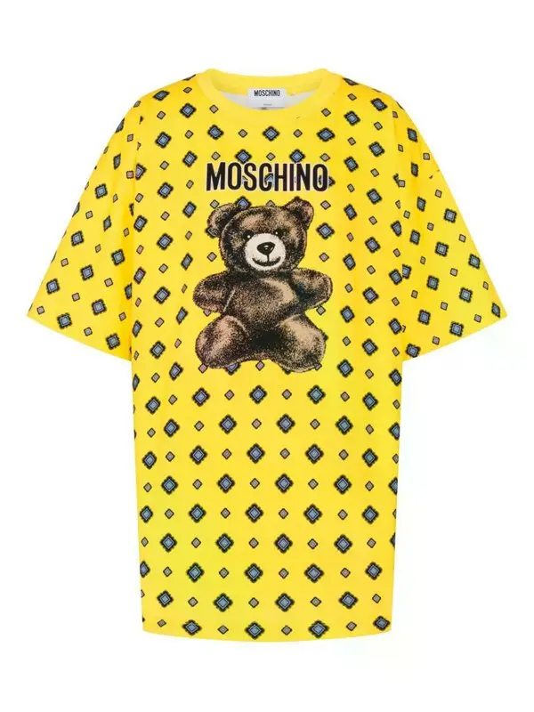 Moschino Teddy-graphic T-shirt - Yellow