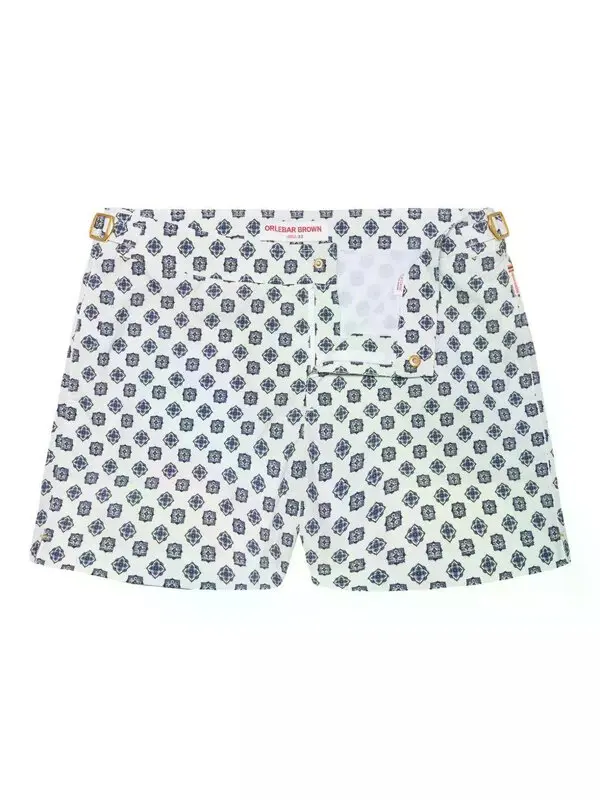 Orlebar Brown Setter Luminis Printed Swim Shorts - White