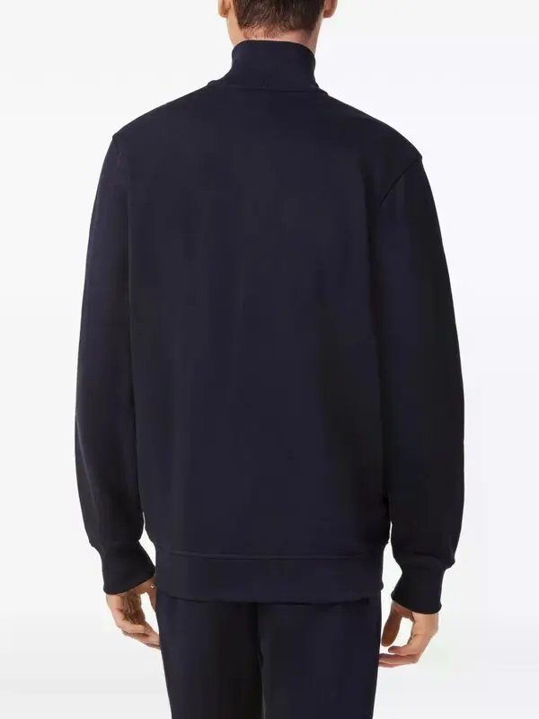 BILLIONAIRE Logo-patch Zip-up Sweatshirt - Blue