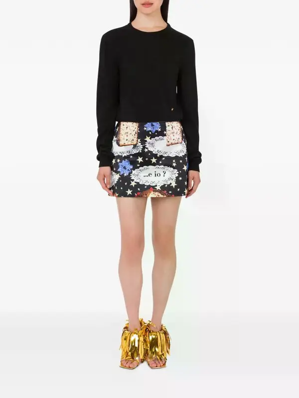 Moschino Printed Mini Skirt