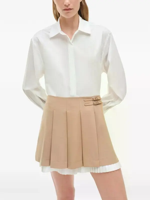 Simkhai Suzie Pleated Skorts - Neutrals