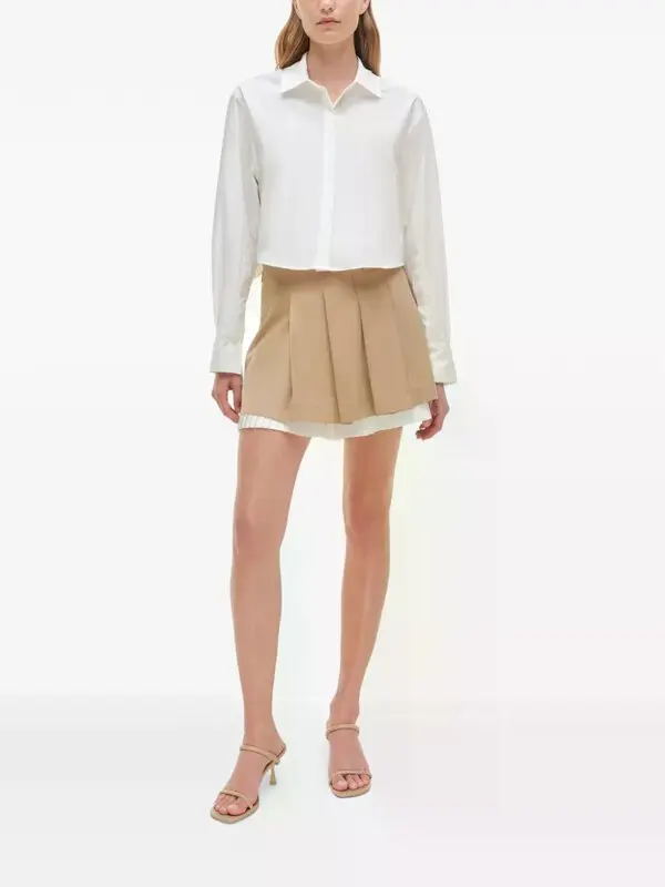 Simkhai Suzie Pleated Skorts - Neutrals