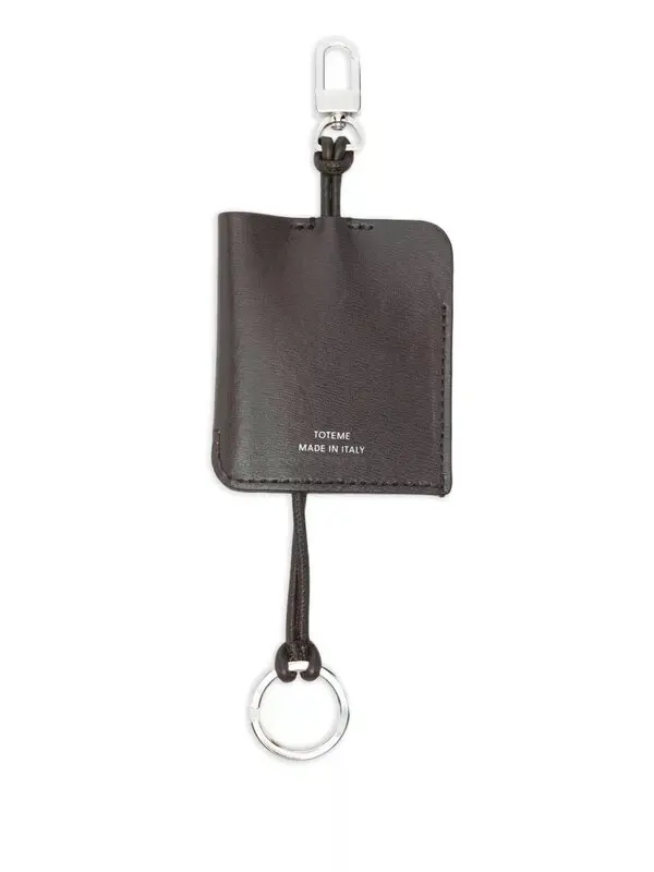 TOTEME Leather Keyring - Brown