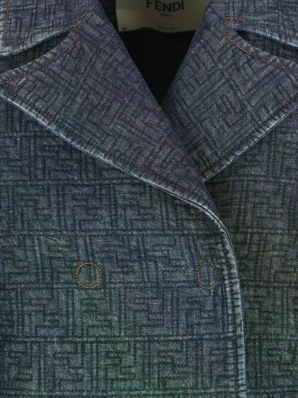 Fendi Quilted Denim Coat