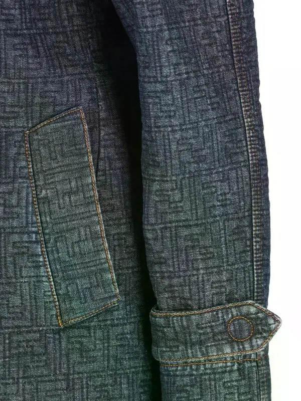 Fendi Quilted Denim Coat