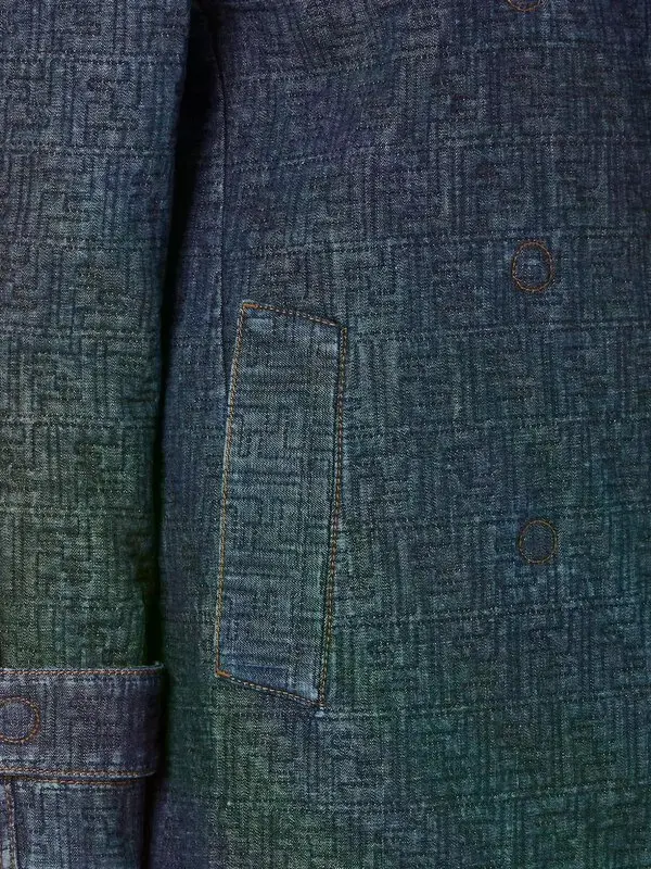 Fendi Quilted Denim Coat