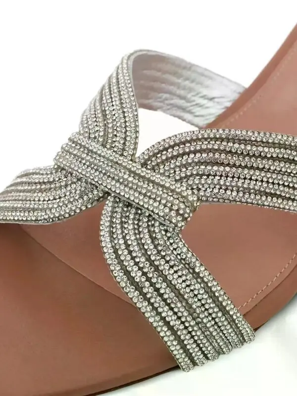 AQUAZZURA 35mm Crystal Muse Sandals - Neutrals