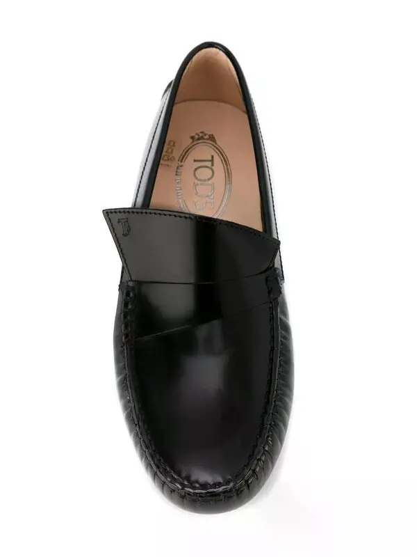 TOD'S Asymmetric Tongue Driving Loafers