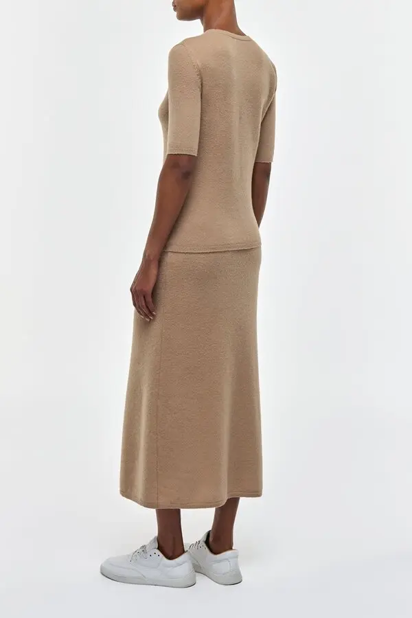 Gabriela Hearst Xanthe Knit Top - Camel
