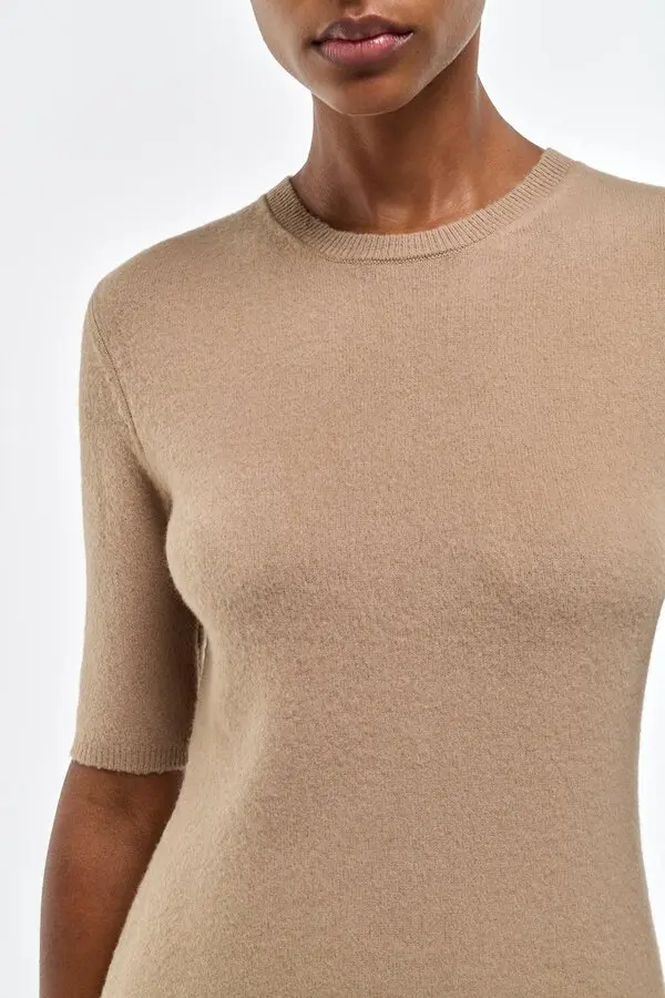 Gabriela Hearst Xanthe Knit Top - Camel