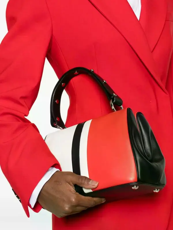 Prada Studded-detail Tote Bag - Red