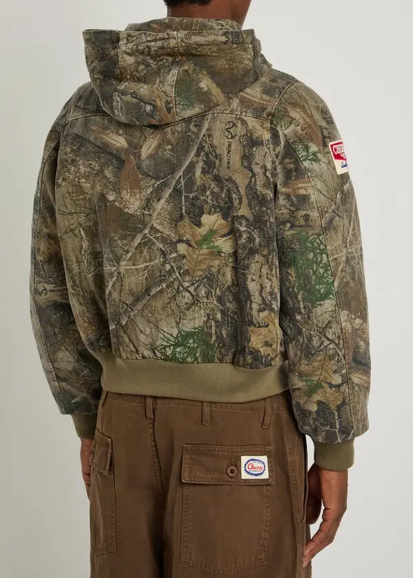 CHERRY LOS ANGELES Camouflage Hooded Canvas Jacket