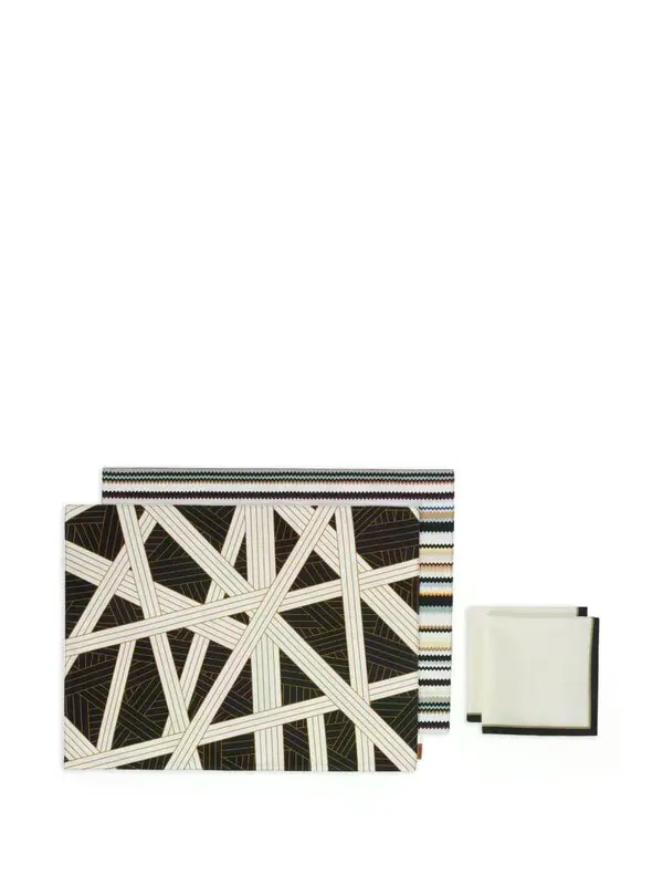 Missoni Geometric-pattern Placemat Set - Neutrals