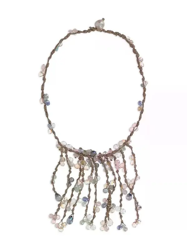 MELA Crystal-embellished Necklace - Brown