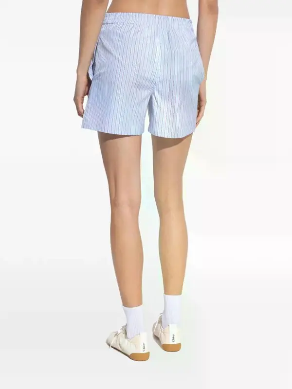 Attico Striped Boxer Shorts - Blue