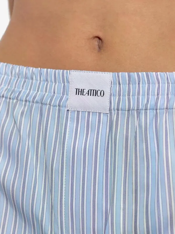 Attico Striped Boxer Shorts - Blue