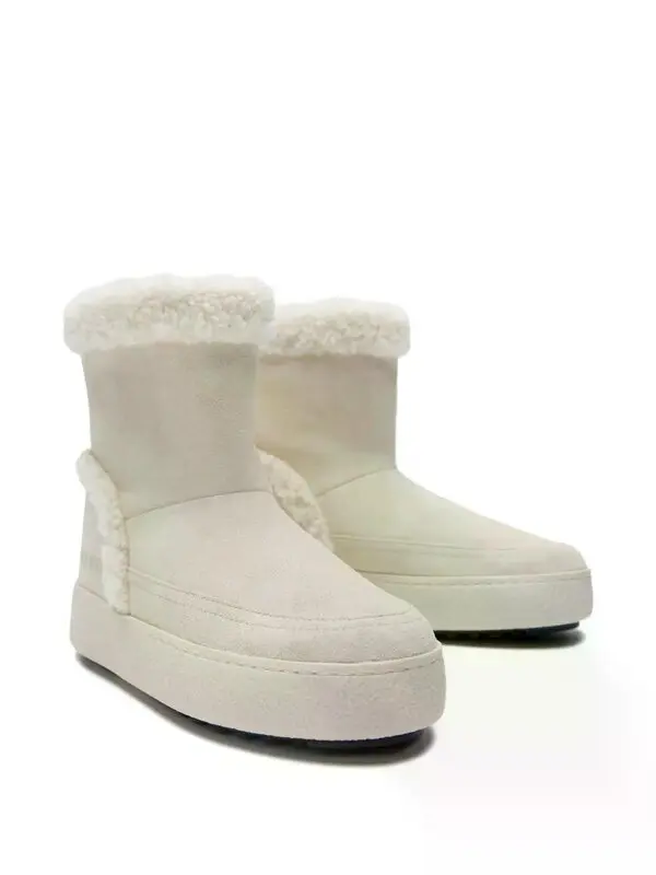 Moon Boot Shearling-trimmed Suede Boots