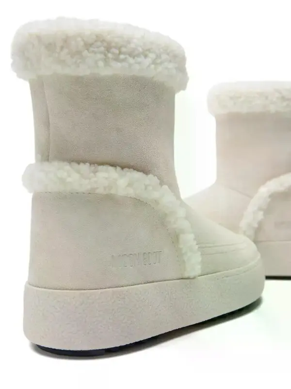 Moon Boot Shearling-trimmed Suede Boots
