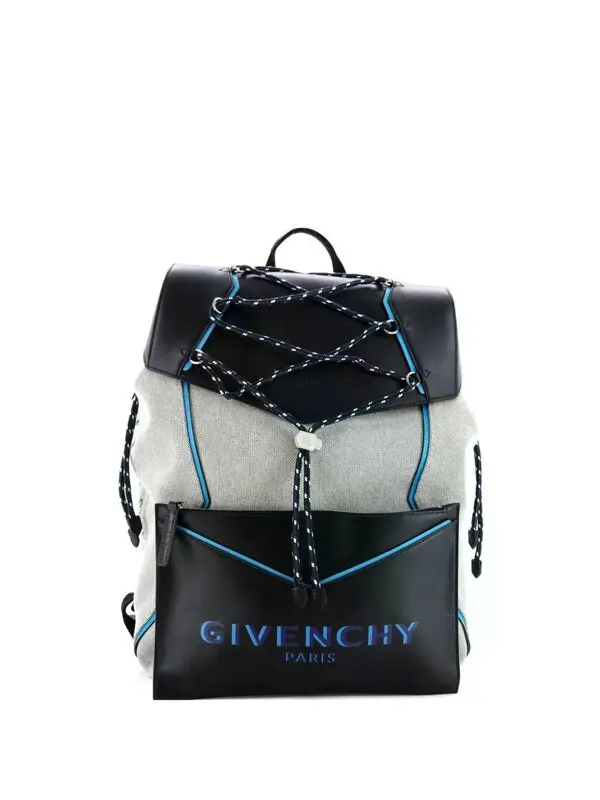 Givenchy Bond Canvas With Leather Large Backpack