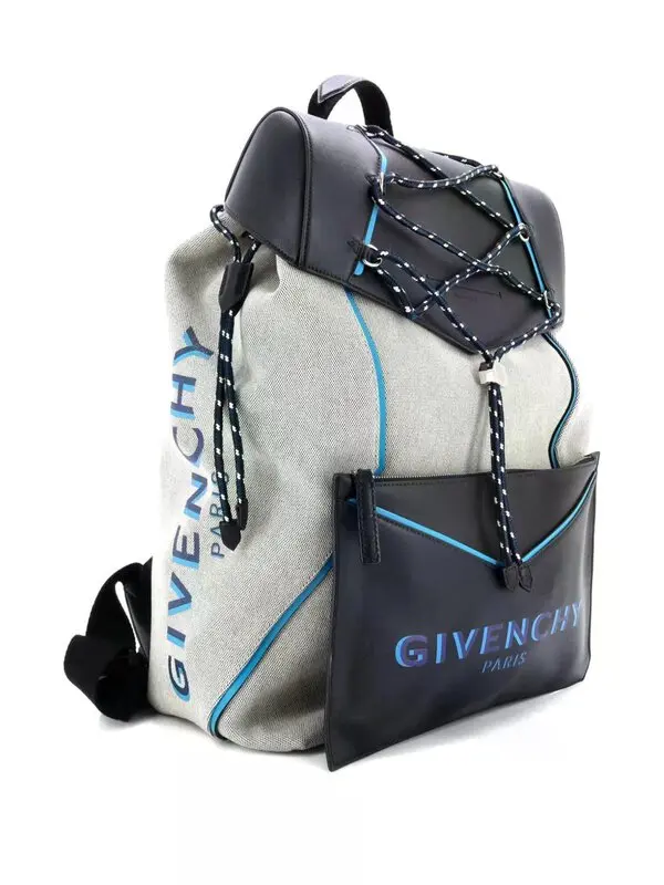 Givenchy Bond Canvas With Leather Large Backpack