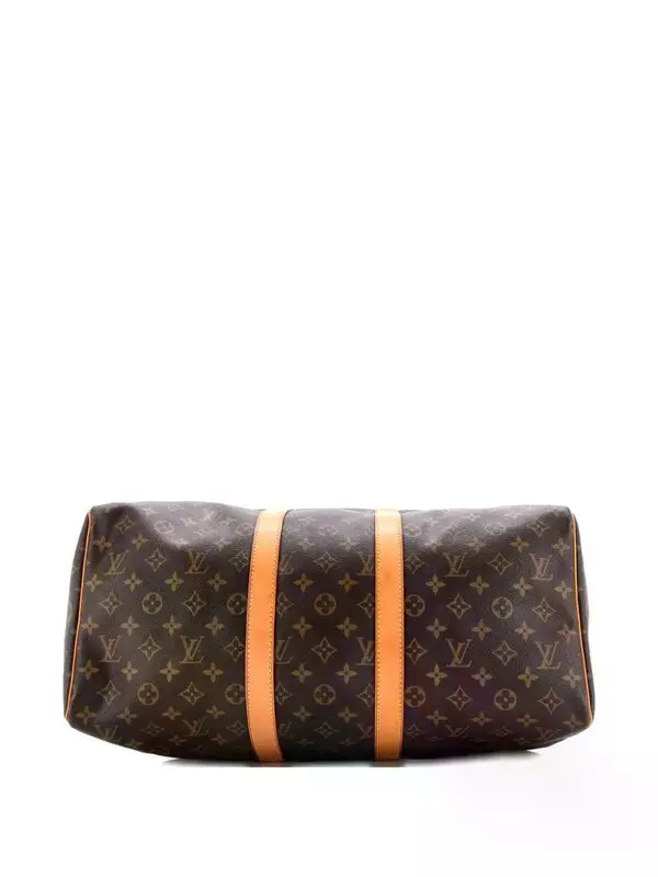 LOUIS VUITTON Keepall 45 Monogram Canvas Satchel - Brown