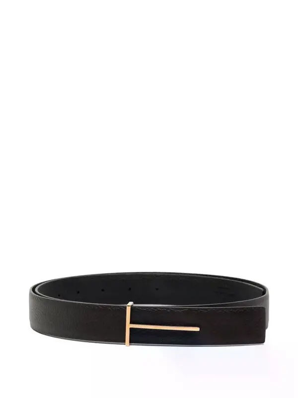 TOM FORD Leather Reversible Belt - Brown