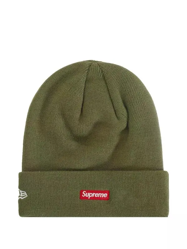 Supreme X New Era Logo-patch Beanie - Green