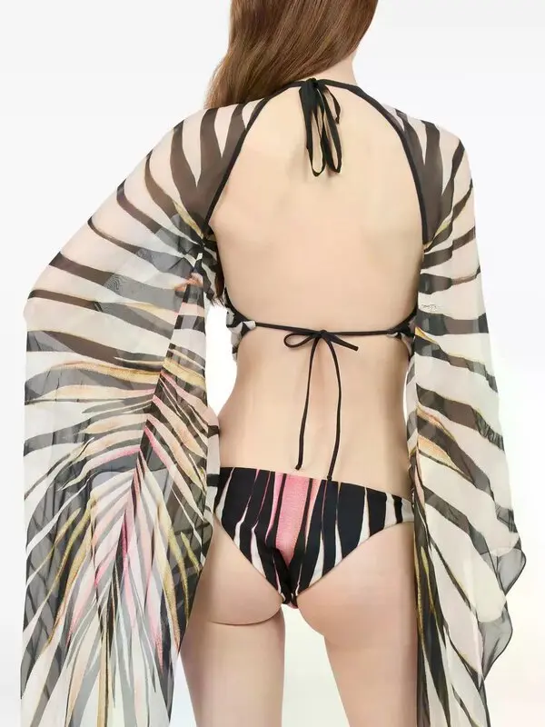 Roberto Cavalli Print-patterned Ring-detail Swimsuit