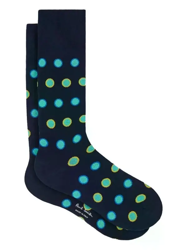 Paul Smith Joris Patterned Socks - Blue