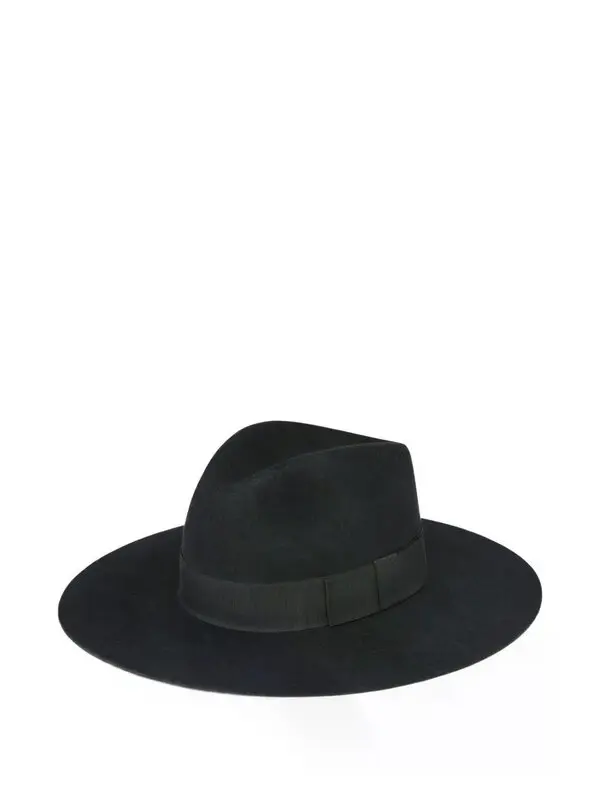 Nina Ricci Felted Fedora Hat - Black