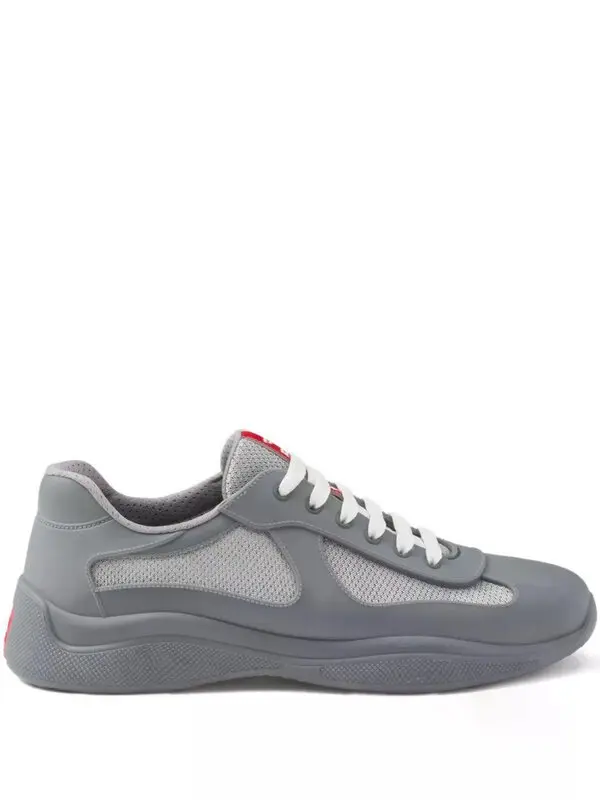 Prada America's Cup Lace-up Sneakers - Grey