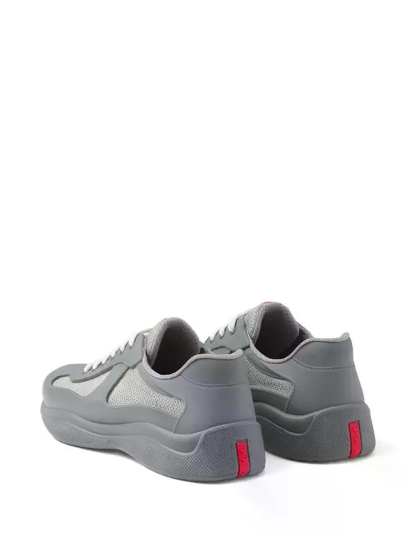 Prada America's Cup Lace-up Sneakers - Grey