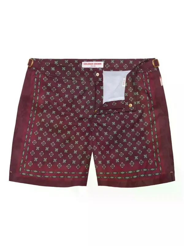 Orlebar Brown Bulldog Printed Swim Shorts - Red