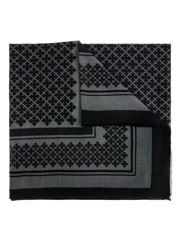 BY MALENE BIRGER Geometric-pattern Scarf - Grey