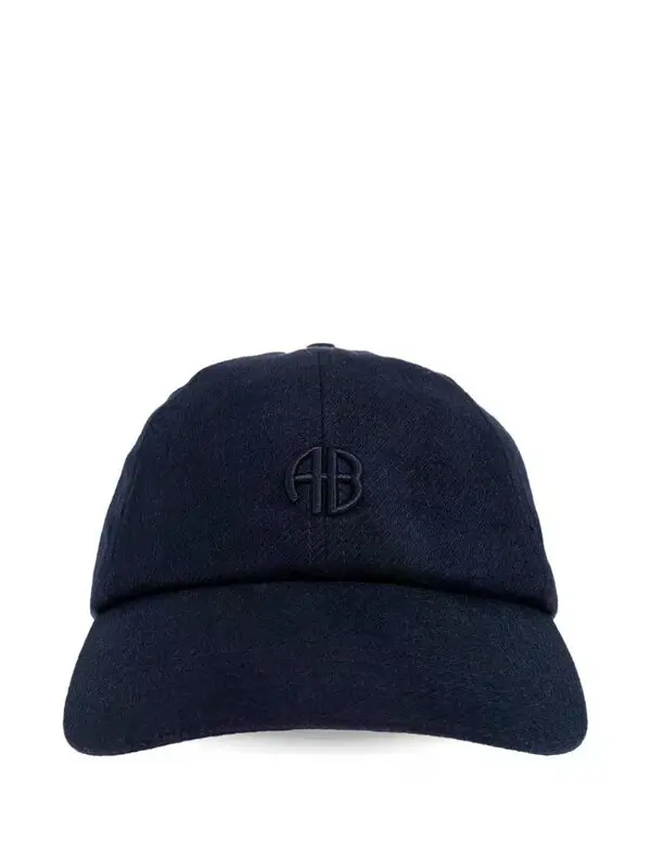 ANINE BING Logo Baseball Cap - Blue